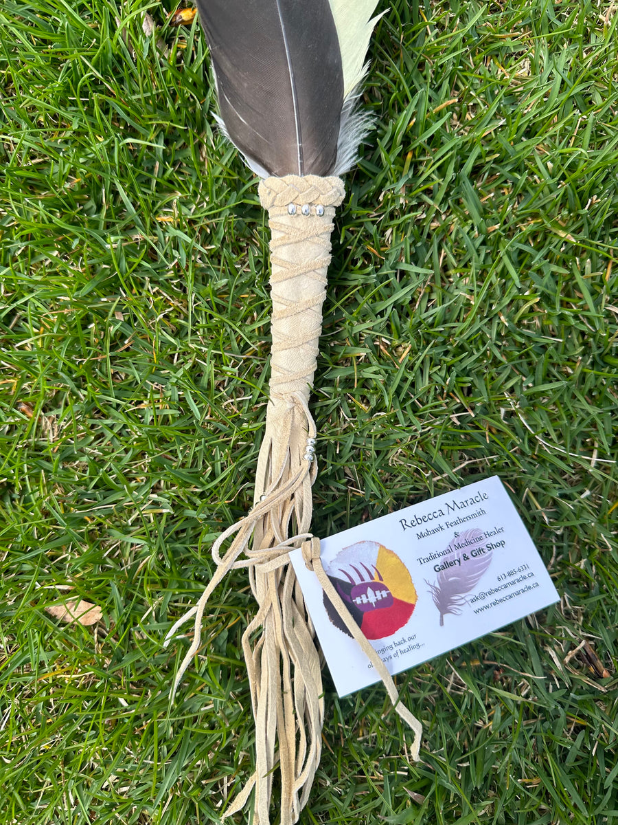 Sacred Smudge Feather – Rebecca Maracle Mohawk Feathersmith