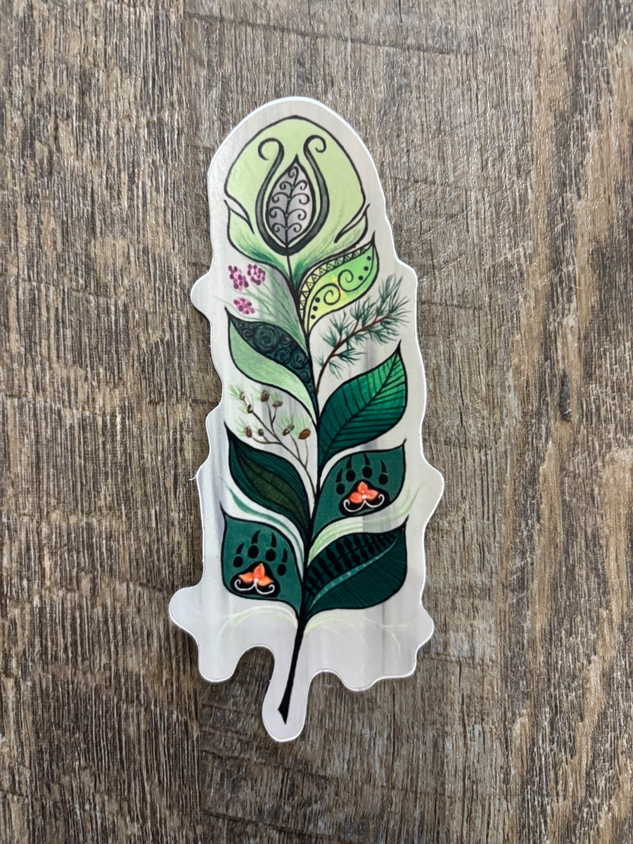 Feather Sticker “Wolf Clan of the Mohawk” – Rebecca Maracle Mohawk ...