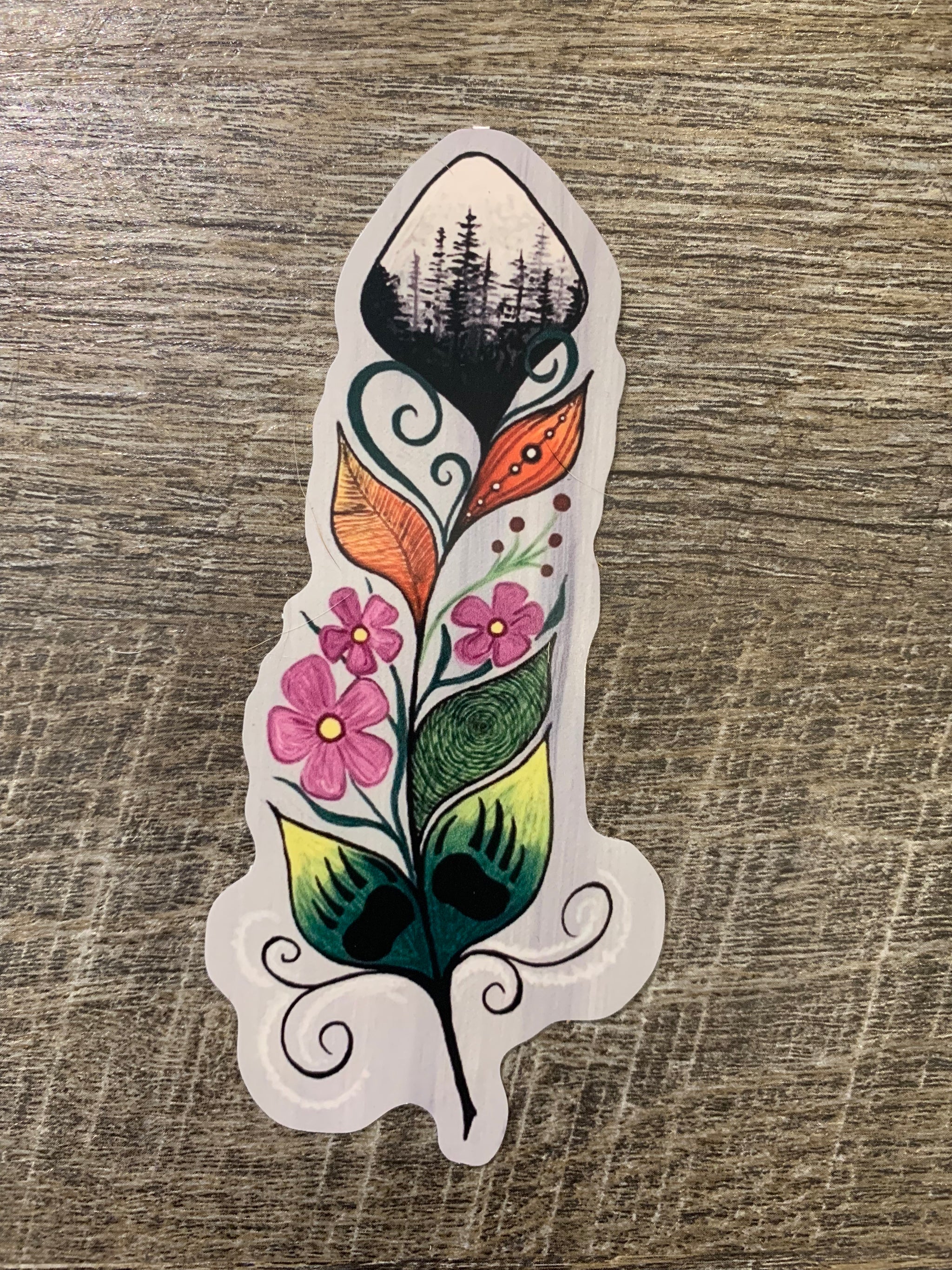 Feather Sticker “Wolf Clan of the Mohawk” – Rebecca Maracle Mohawk ...