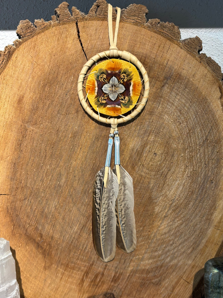 Medicine Shield 3"- Natural – Rebecca Maracle Mohawk Feathersmith